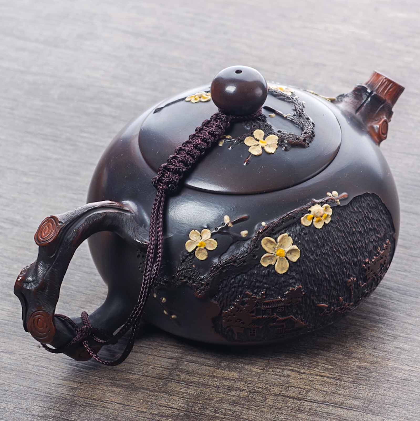 Купить чайник 250мл "гунчунь - цветущая слива", цзяньшуйская керамика ...